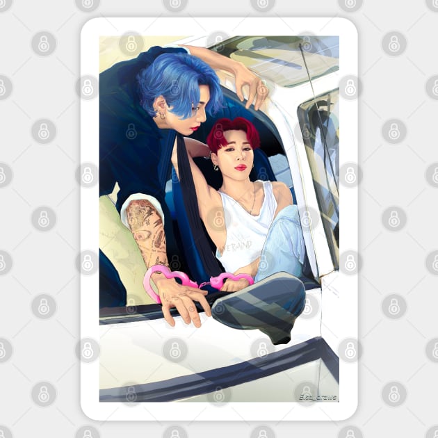 Handcuffs - Elsadraws - Sticker | TeePublic