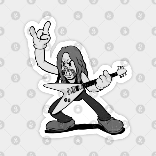 Metal singer in 1930s rubber hose cartoon cuphead style! - Metalhead ...