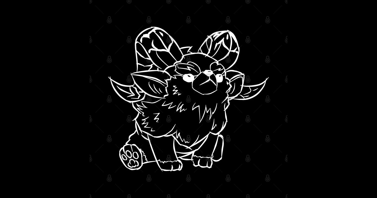 Furyhorn Sitting (white) - Tft - Sticker | TeePublic