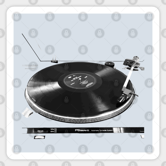 Record Player - Vintage - Vinyl Records - Sticker | TeePublic