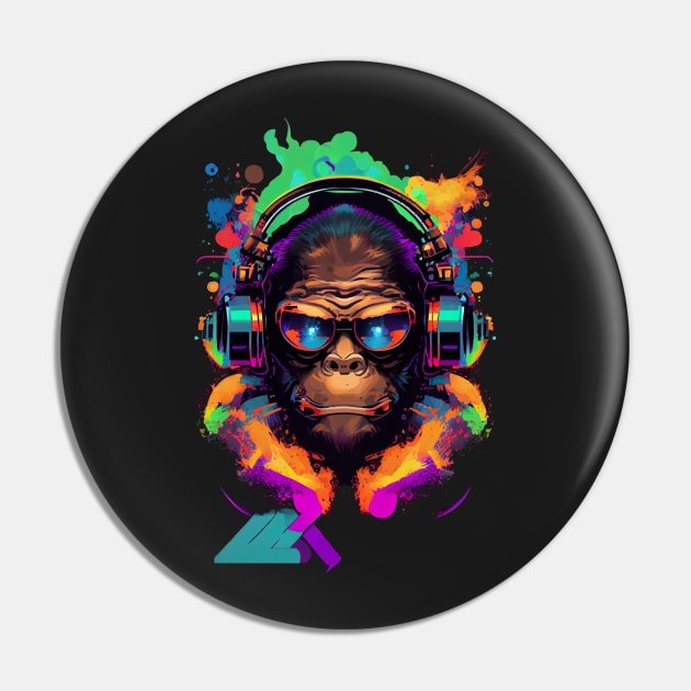 Anime Cyber Ape (Sci-Fi Ape Vintage Retro Future Design Cyberpunk Space ...