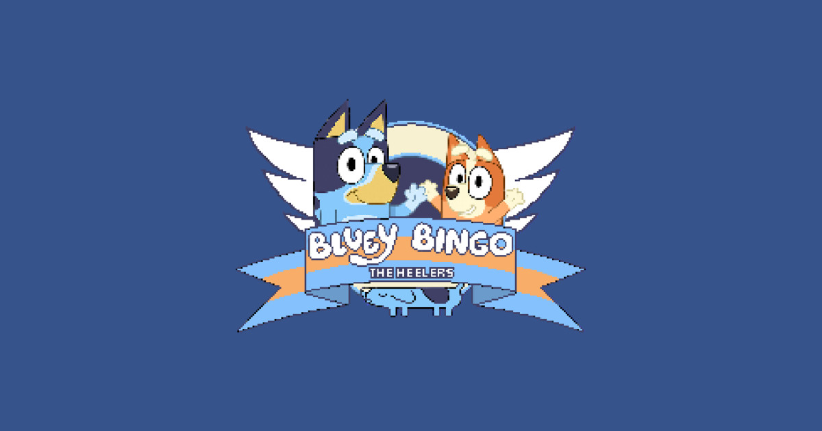 16-Bit Bluey & Bingo - Cartoons - T-Shirt | TeePublic