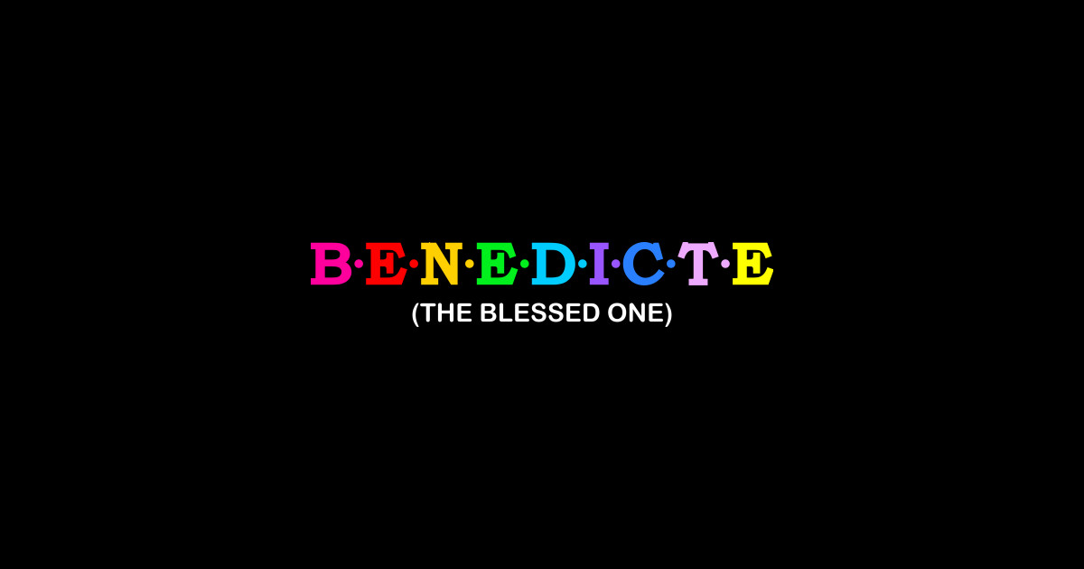 Benedicte - the blessed one. - Benedicte - Sticker | TeePublic