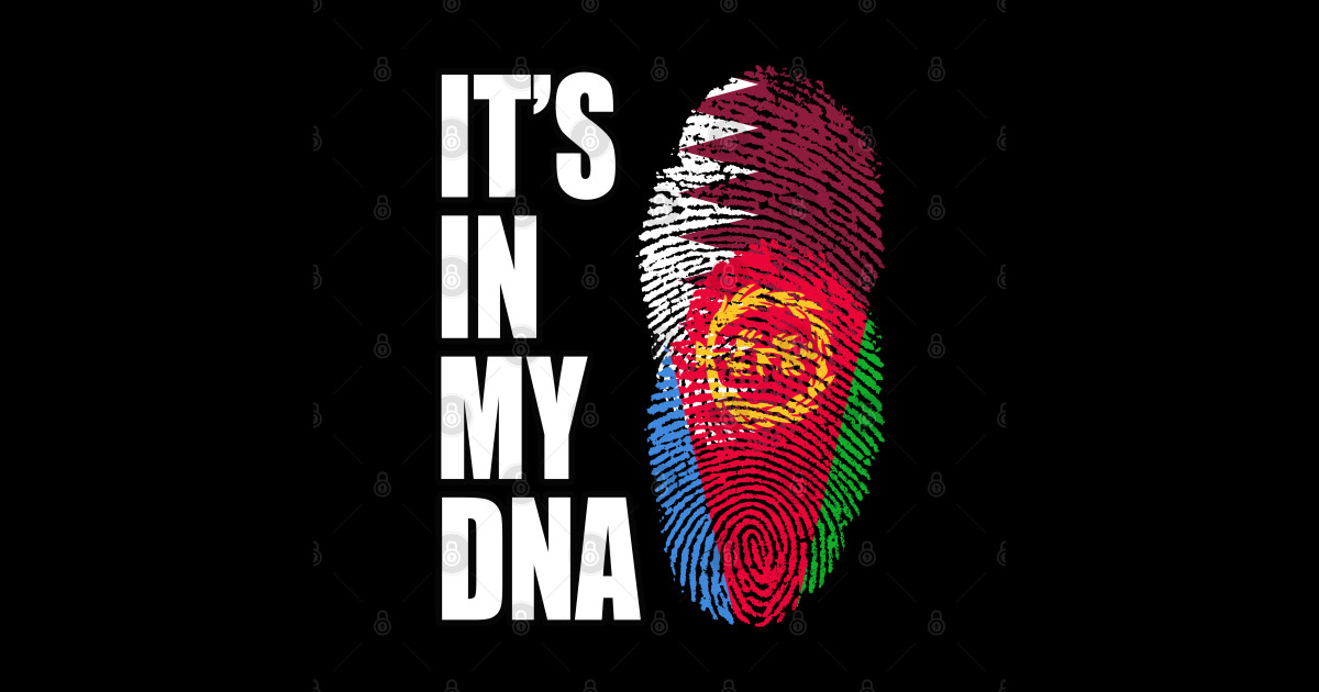 Qatari And Eritrean Vintage Heritage DNA Flag - Proud Qatari Eritrean ...