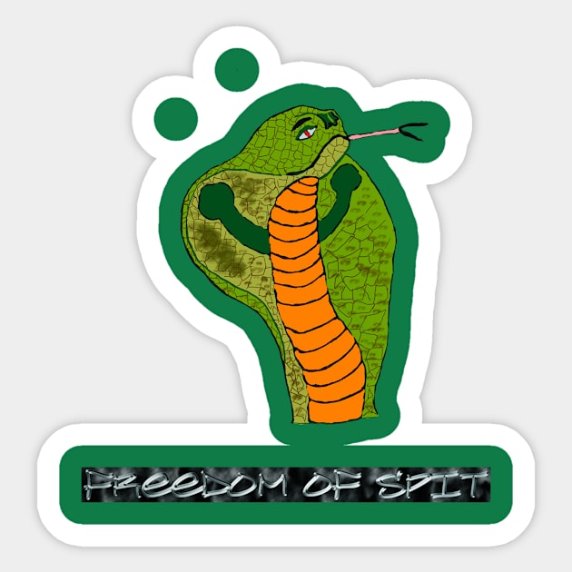Freedom of Spit - Freedomofspit - Sticker | TeePublic