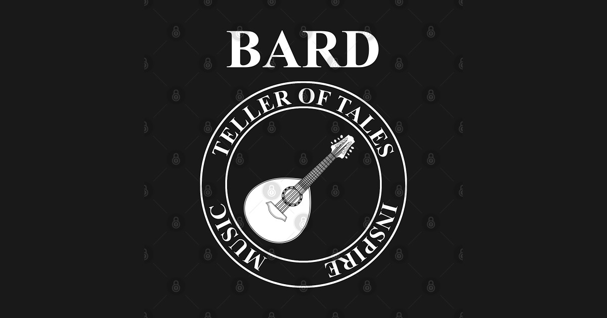 Bard RPG Fantasy Class Lute - Bard - T-Shirt | TeePublic