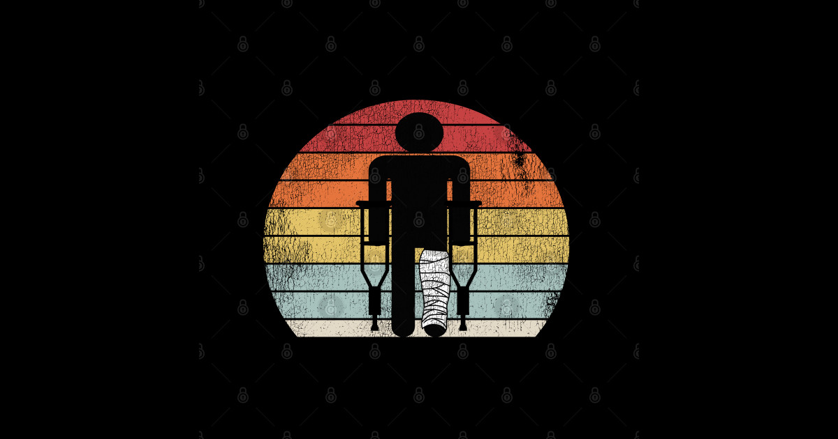 Broken Leg Gravity Check Completed Get Well Soon - Broken Leg - Sticker ...