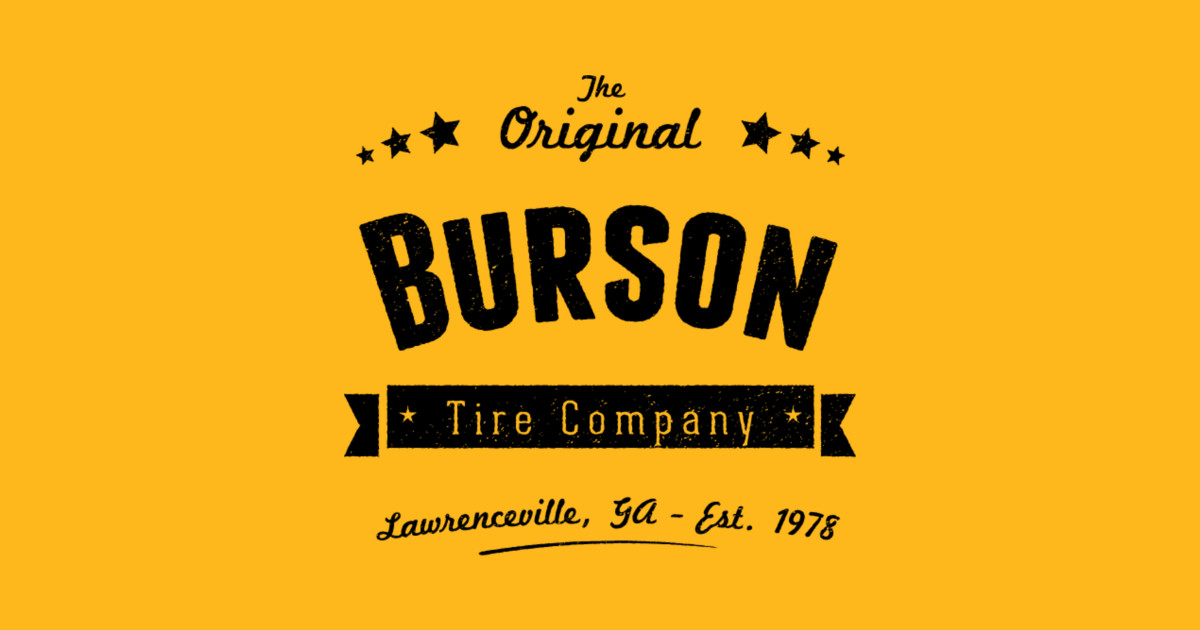 Burson Tire Company - Retro Black Logo - Lawrenceville - T-Shirt ...