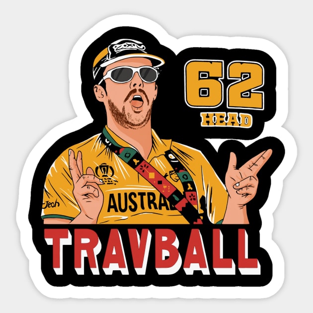 Travis Head - Australian Cricket Player - Travis Head - Sticker | TeePublic