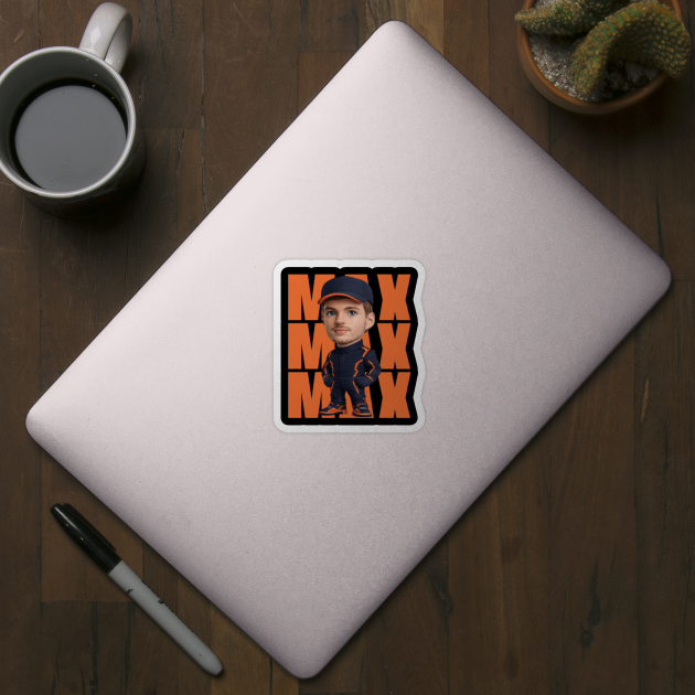 Bobblehead Figurine Max Verstappen - Max Verstappen - Sticker | TeePublic