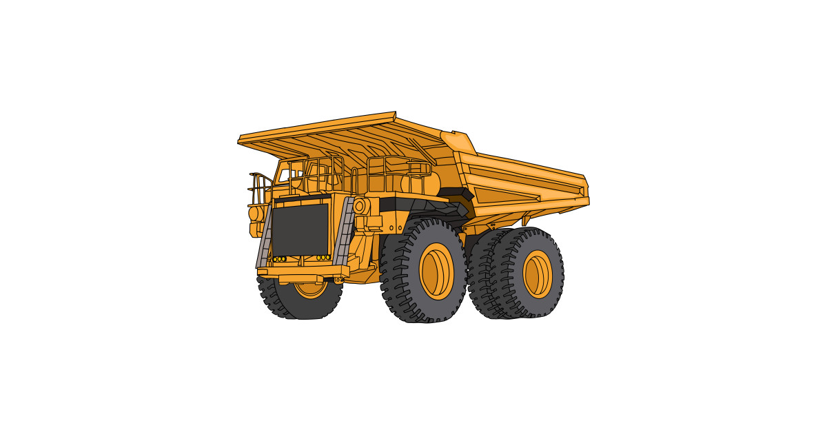 Haul truck cartoon illustration - Haul Truck Cartoon Illustration - T ...