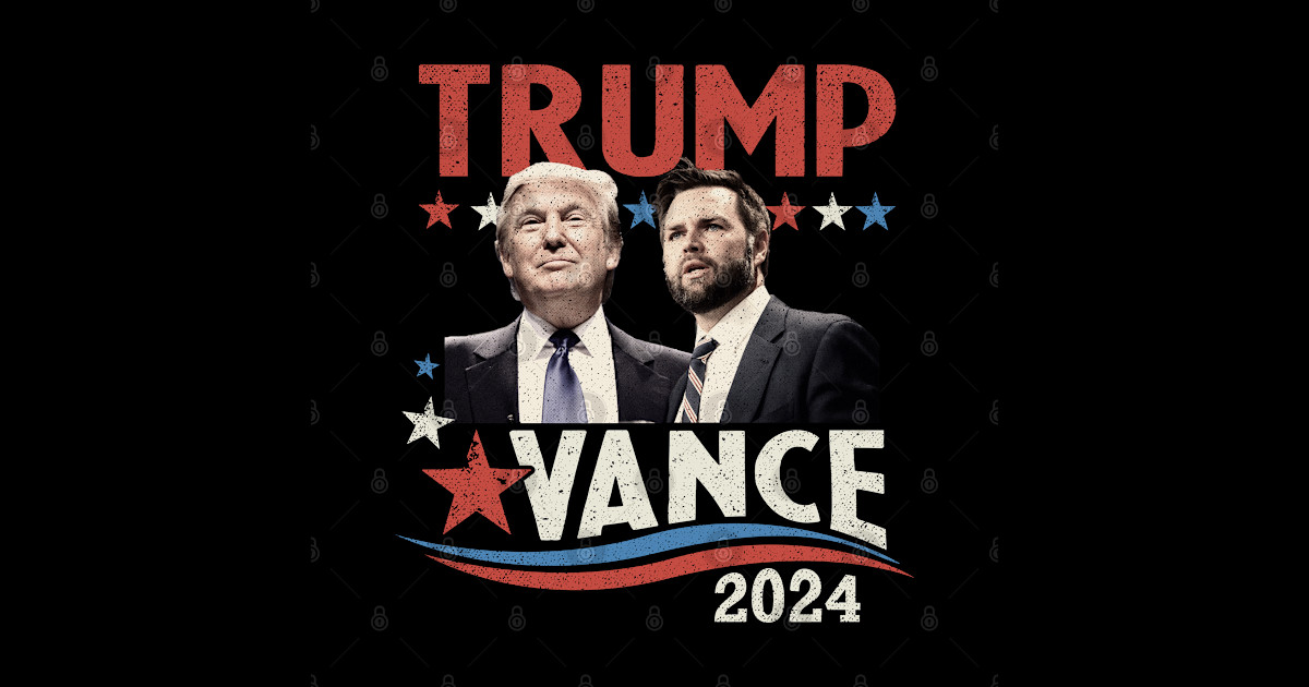 Trump Vance 2024 Retro Stripe Trump JD Vance - Trump Vance 2024 ...