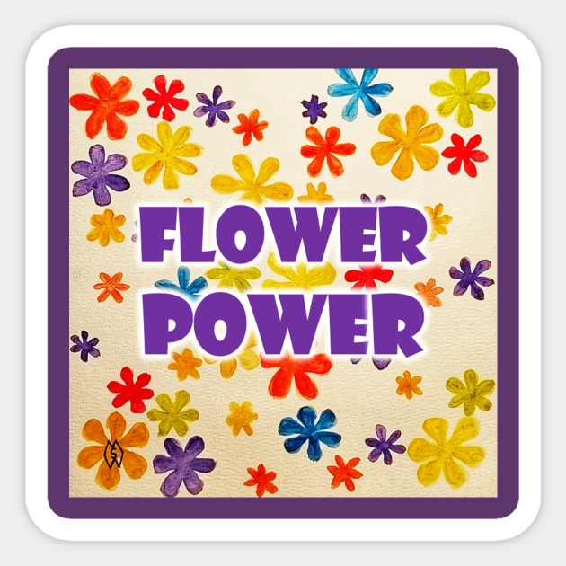 Flower Power design - Flower Power - Sticker | TeePublic