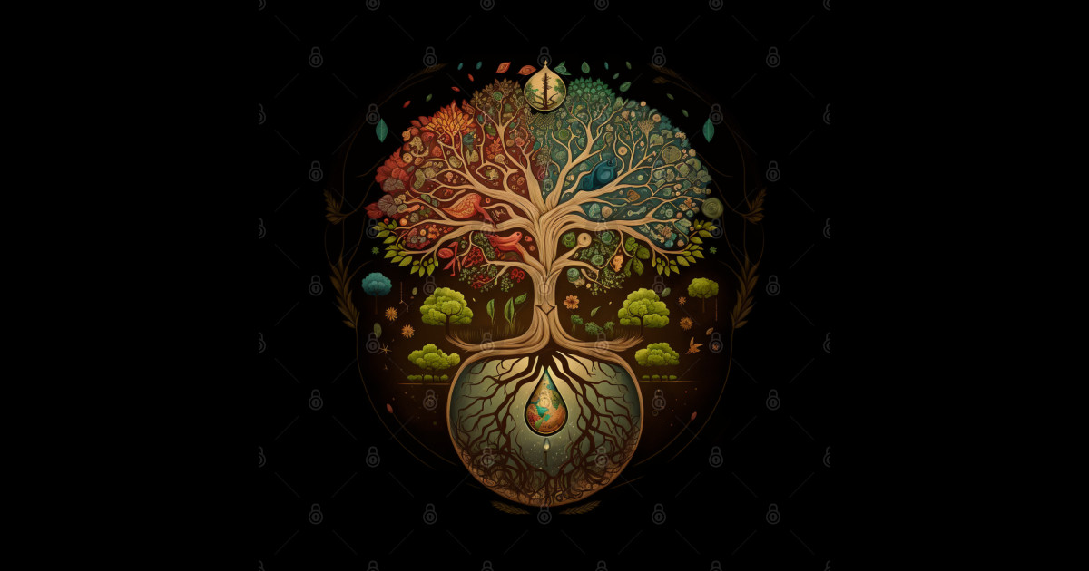 Tree of Life - Designs for a Green Future - Tree - Sticker | TeePublic