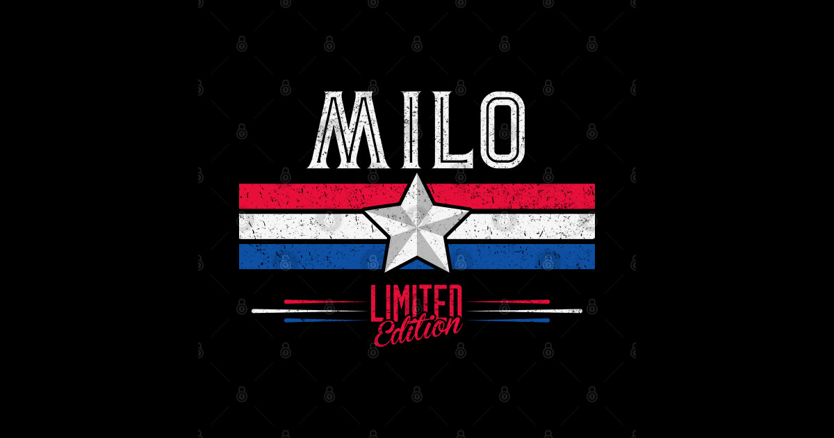 Milo Name Limited Edition Vintage Retro Customized Personalized Custom ...