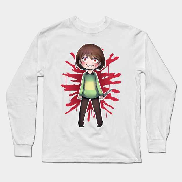 Undertale - Chara - Edgy - Long Sleeve T-Shirt | TeePublic