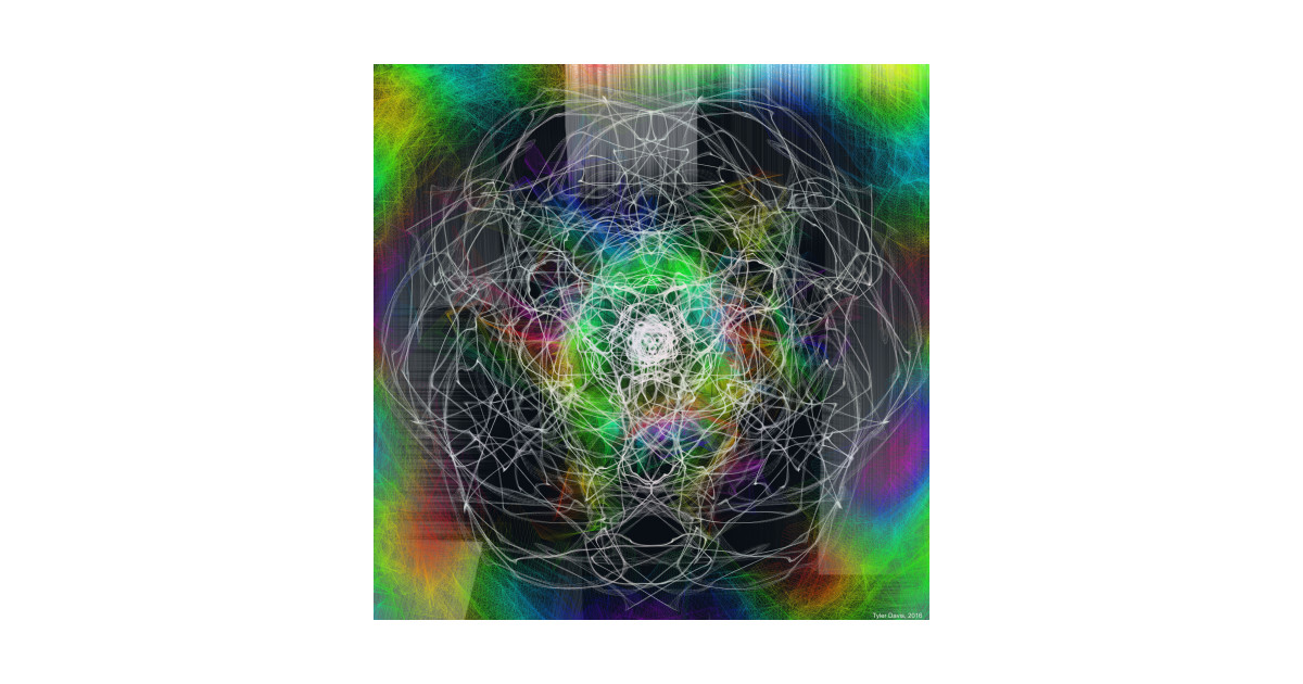 Psyche - Psychedelic Digital Abstract - Psychedelic - T-Shirt | TeePublic