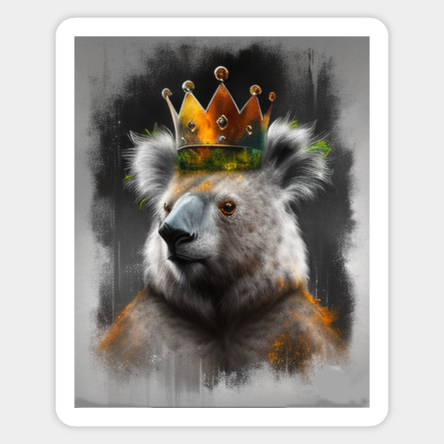 THe Koala King - Koalas - Sticker | TeePublic