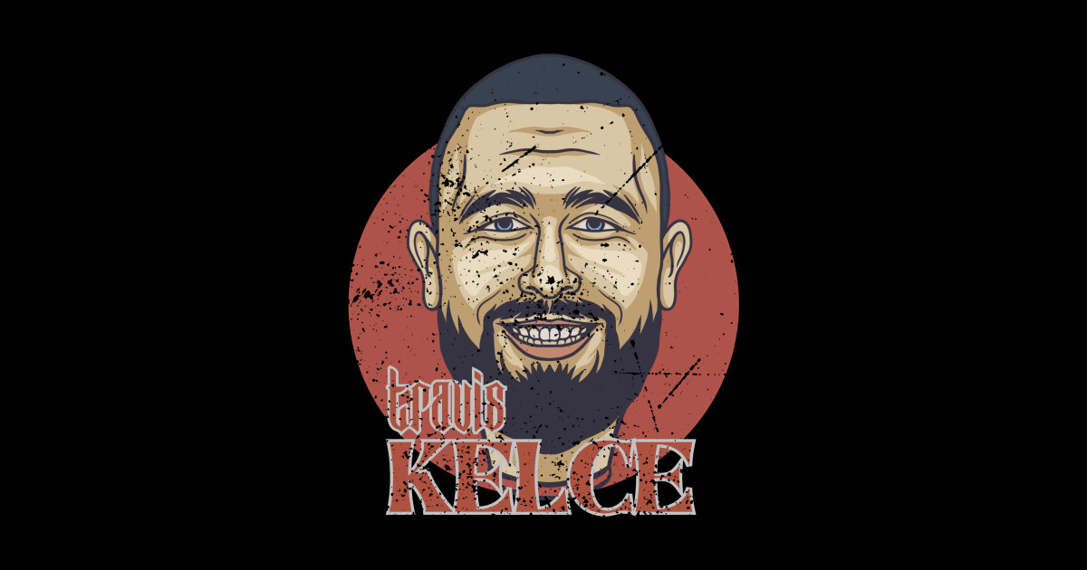 Travis kelce - cartoon vintage - Travis Kelce - Sticker | TeePublic