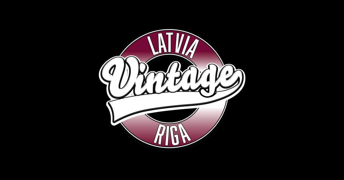Riga Latvia vintage logo - Riga Latvia Vintage - Magnet | TeePublic