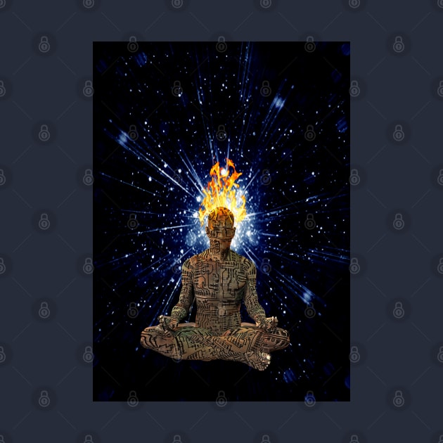 Cyborg meditation - Cyborg - T-Shirt | TeePublic Cyborg meditation - Cyborg - T-Shirt | TeePublic