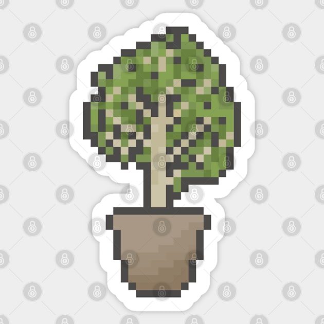 plant pixel art - Plant - Sticker | TeePublic