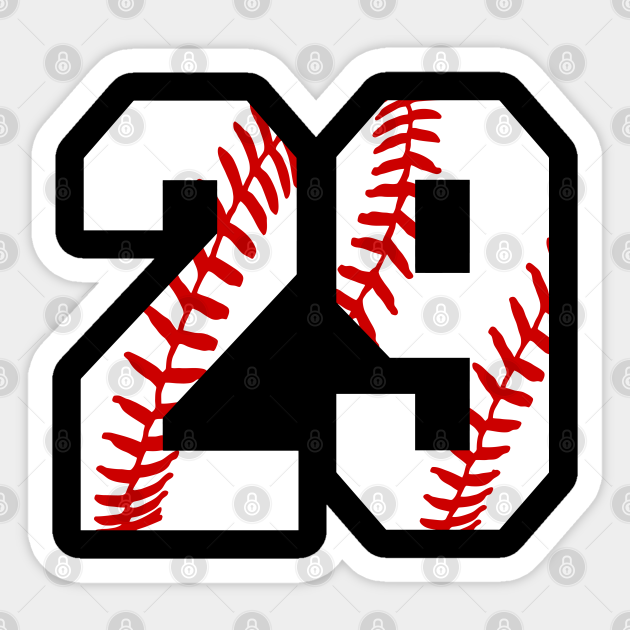 Baseball Number 29 #29 Baseball Shirt Jersey Favorite Player Biggest ...