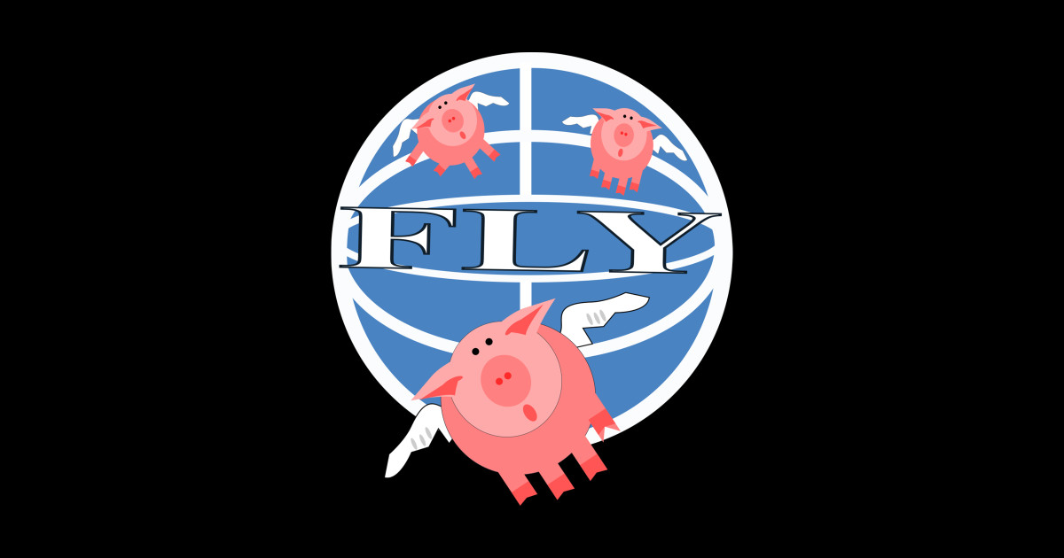 Pigs Might Fly - Flying Pigs - Sticker | TeePublic