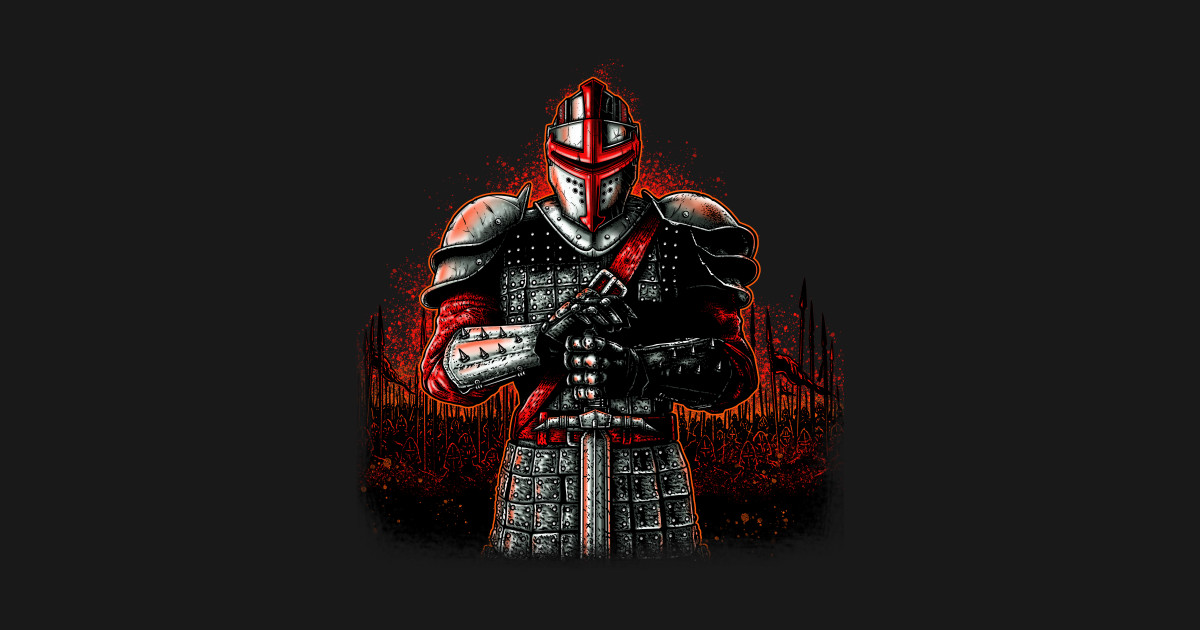 Patriotic Medieval Knight Red - Knight - T-Shirt | TeePublic