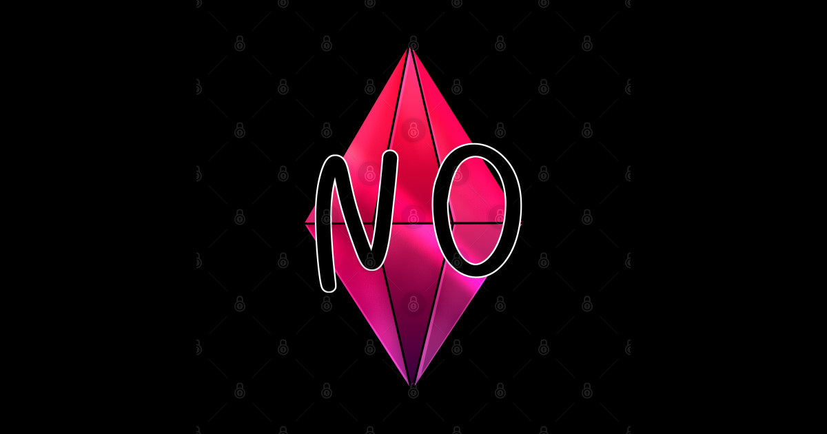 NO. Sims 4 mood plumbob - Sims - Posters and Art Prints | TeePublic