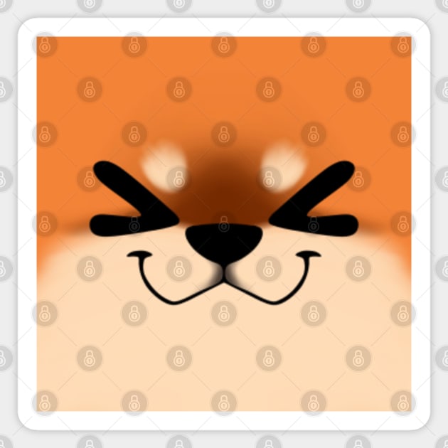 Pomeranian XD Face - Pomeranian - Sticker | TeePublic