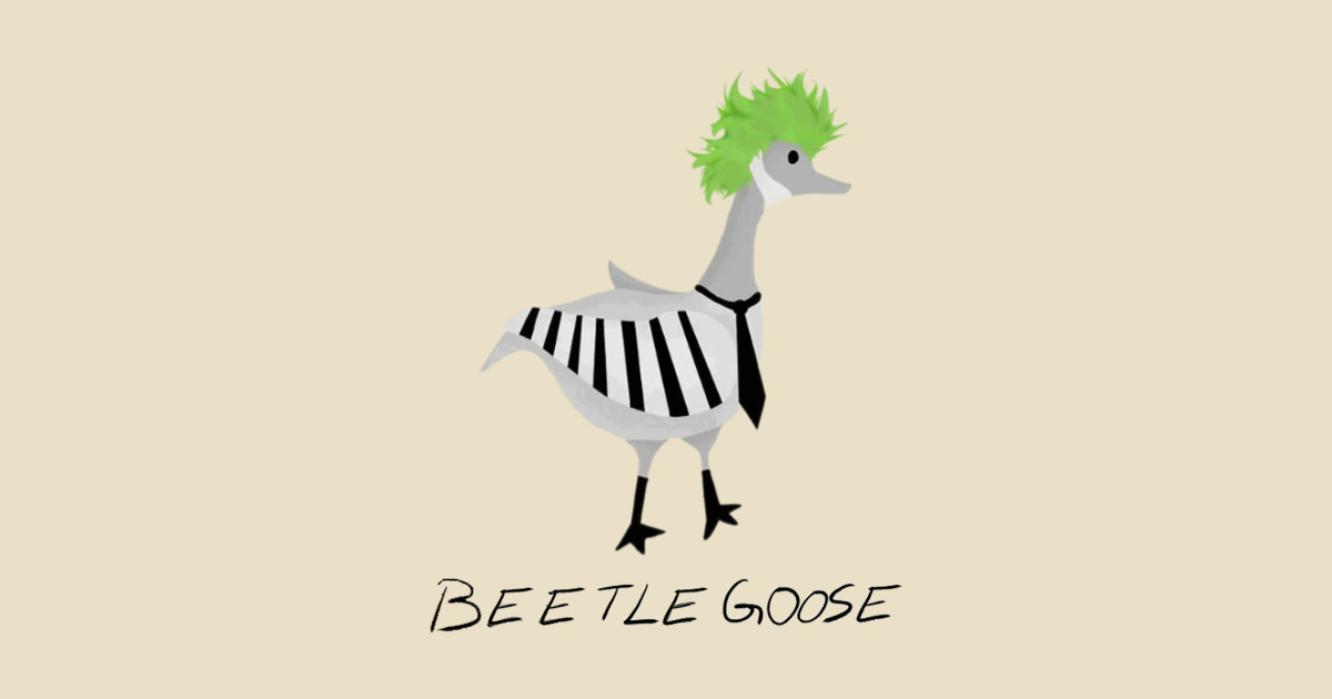 Beetlegoose Funny Silly Goose Spooky - Goose Meme - T-Shirt | TeePublic