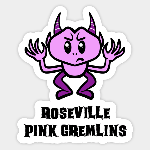 Roseville Pink Gremlins - Minorest League Baseball - Gremlin - Sticker ...