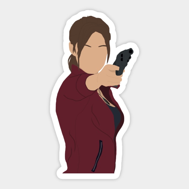 Resident Evil Claire Redfield Fanart - Resident Evil - Sticker | TeePublic