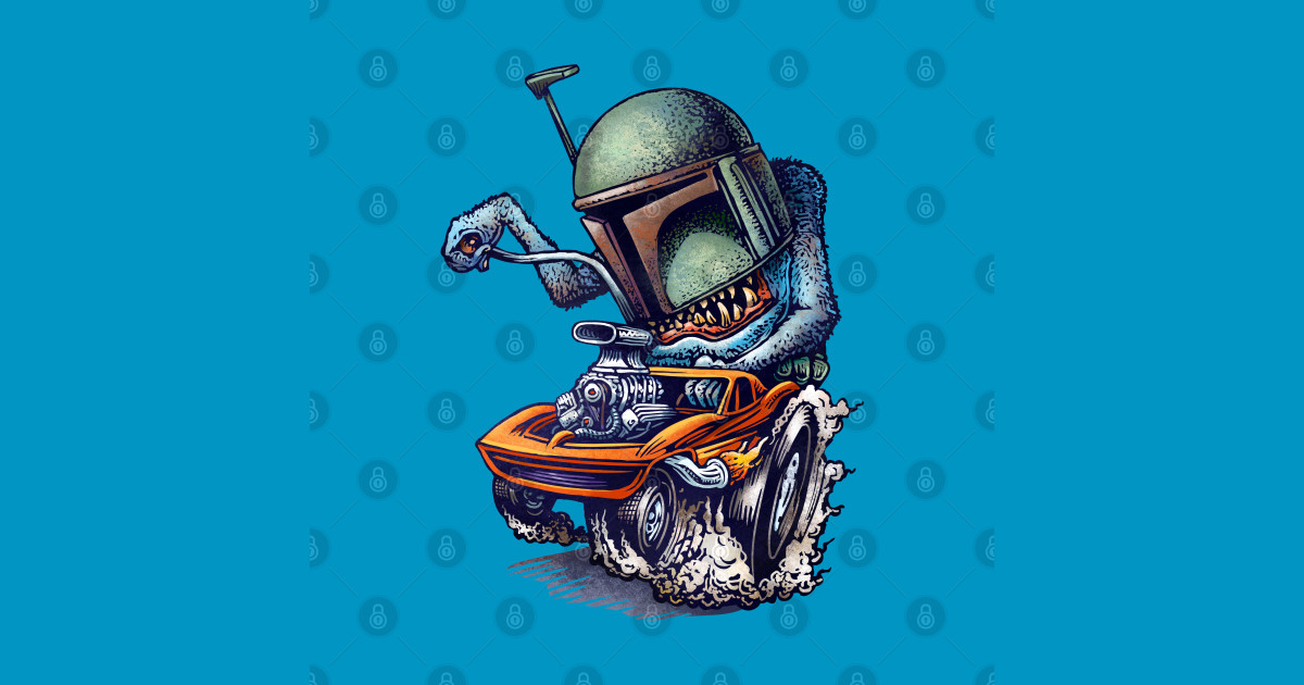 Boba Vette - Hot Rod - T-Shirt | TeePublic