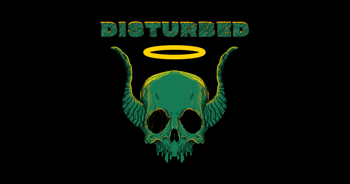 Disturbed angel skull - Disturbed - Sticker | TeePublic