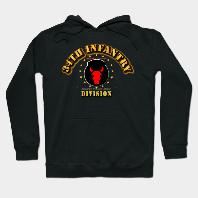 34th Infantry Division - Red Bull Division - Div - Hoodie | TeePublic