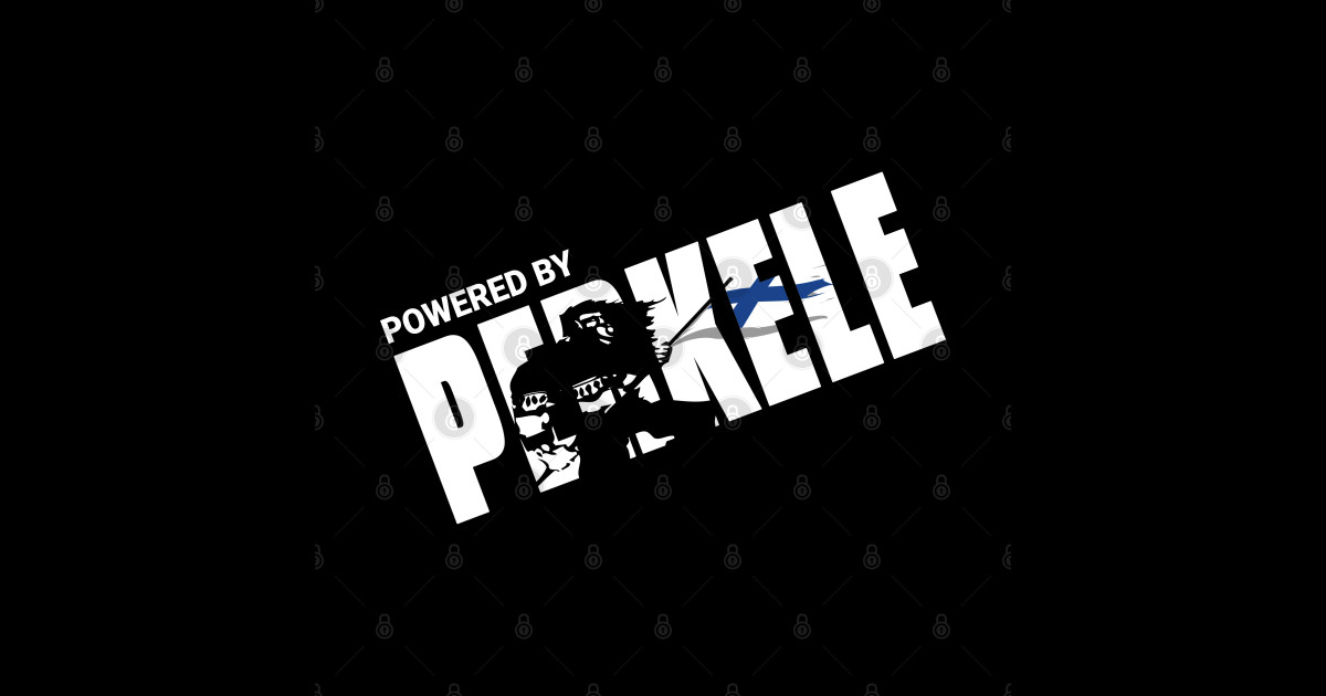 Powered by Perkele - Perkele - Sticker | TeePublic