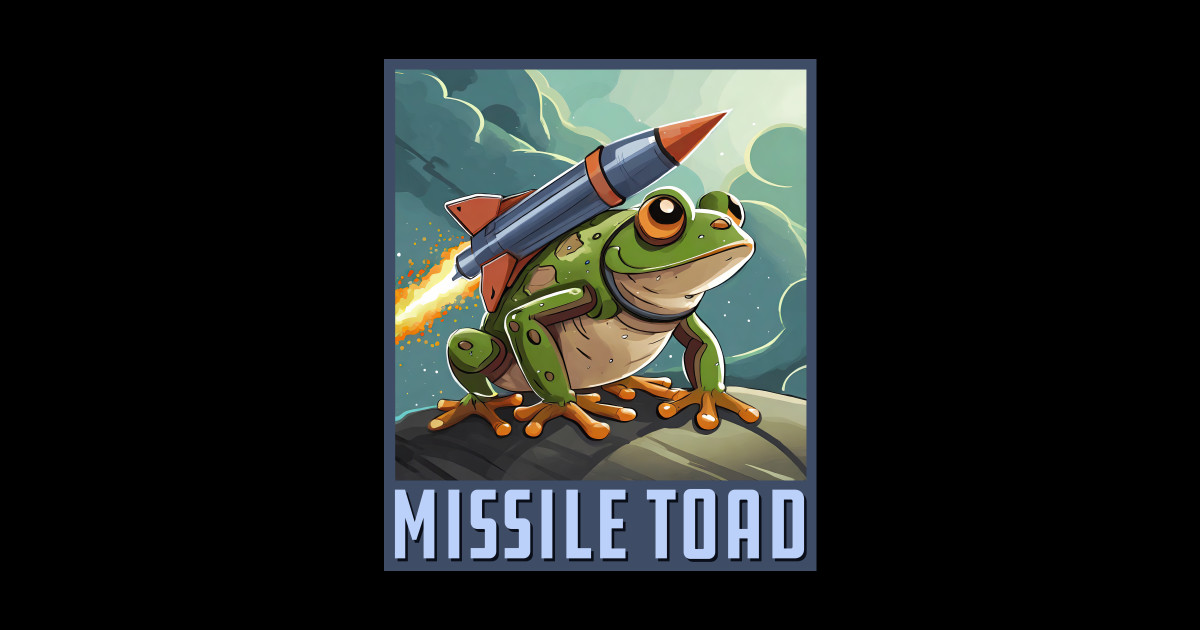 Missile Toad Square - Mistletoe - Sticker | TeePublic