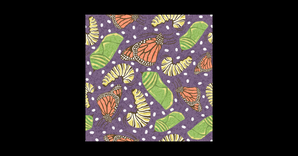 Butterfly metamorphosis pattern - Butterfly - Sticker | TeePublic