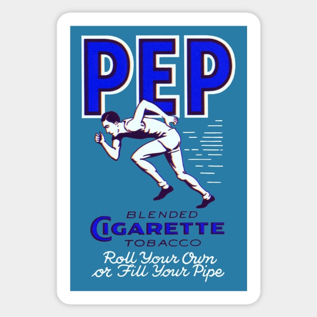 1920's Pep Cigarette Tobacco - Tobacco - Sticker | TeePublic