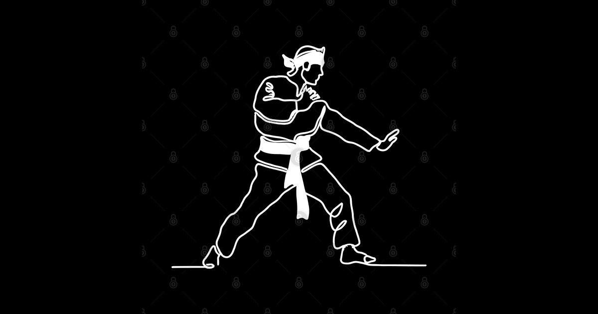 silat line art - Lineart - Sticker | TeePublic