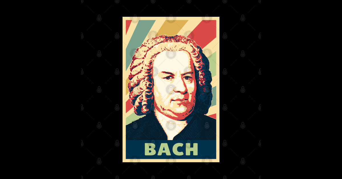 Johann Sebastian Bach Vintage Colors - Johann - Posters and Art Prints ...