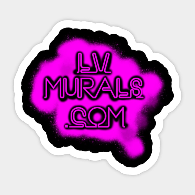 Lv murals neon - Isigroup - Sticker | TeePublic