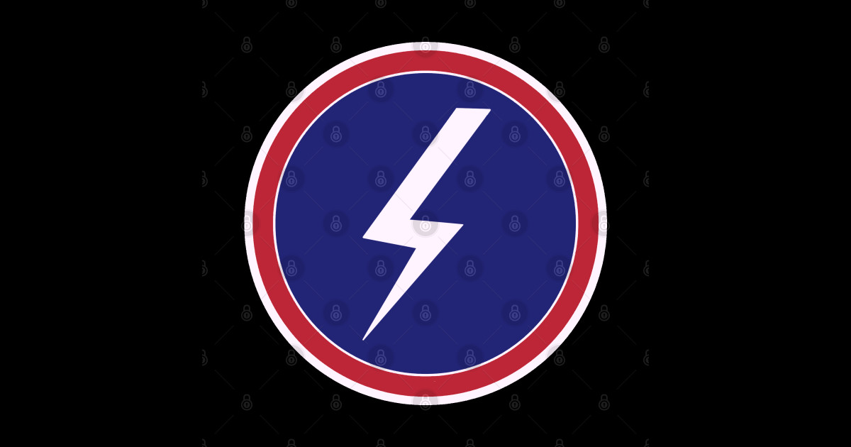 Lightning Bolt Circle - Lightning Bolt - Sticker | TeePublic