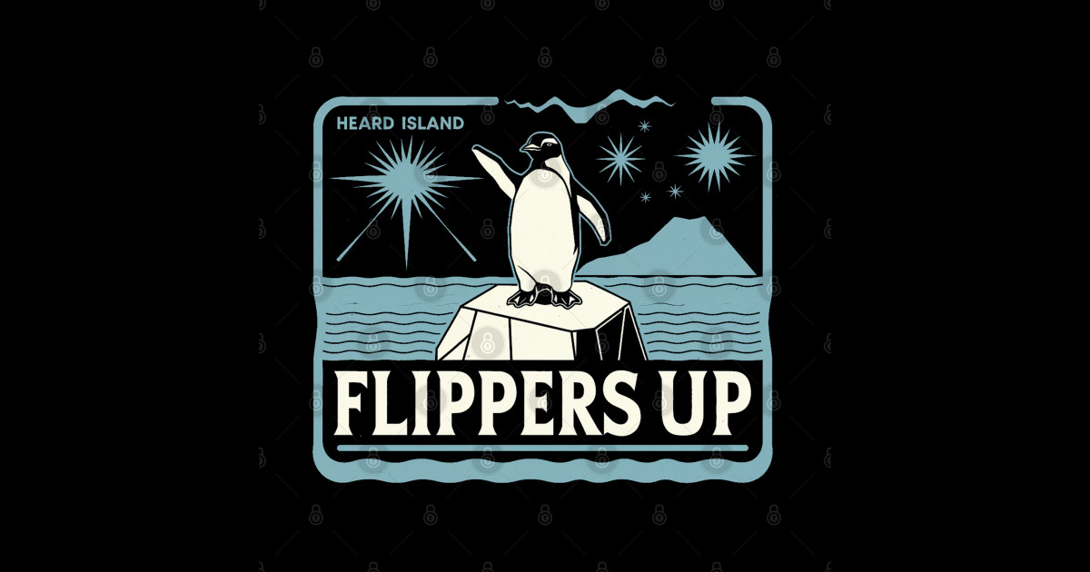 flippers up - Flippers Up - Sticker | TeePublic