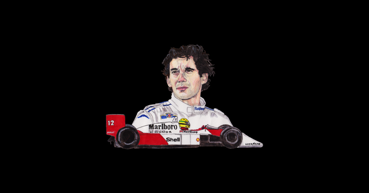 Ayrton Senna - Formula One - Sticker | TeePublic