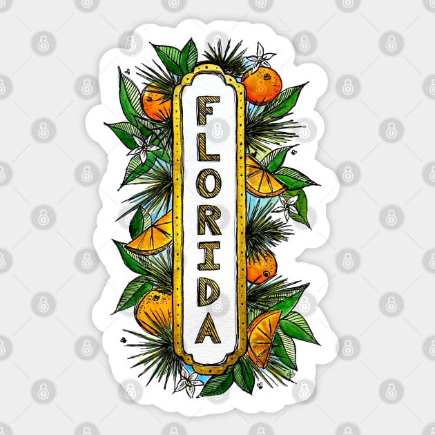 Florida Sign - Florida - Sticker | TeePublic