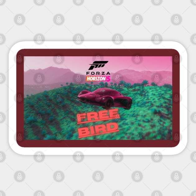 forza horizon 5 free bird - Forza - Sticker | TeePublic