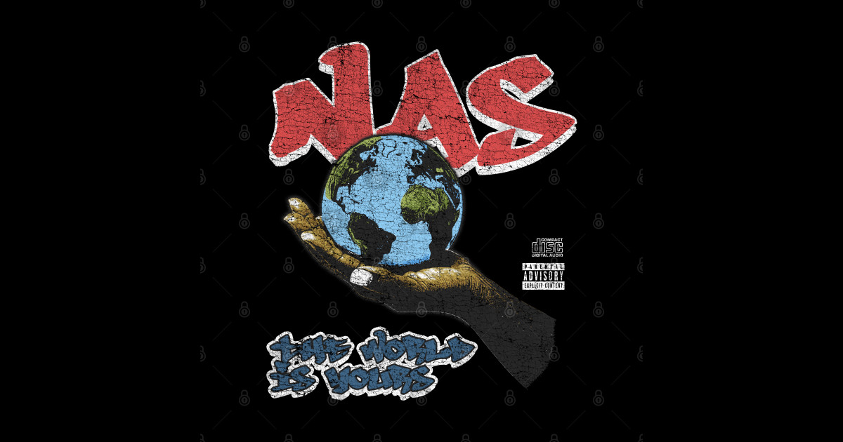 NAS The World is Yours Vintage - Nas Rapper - Sticker | TeePublic